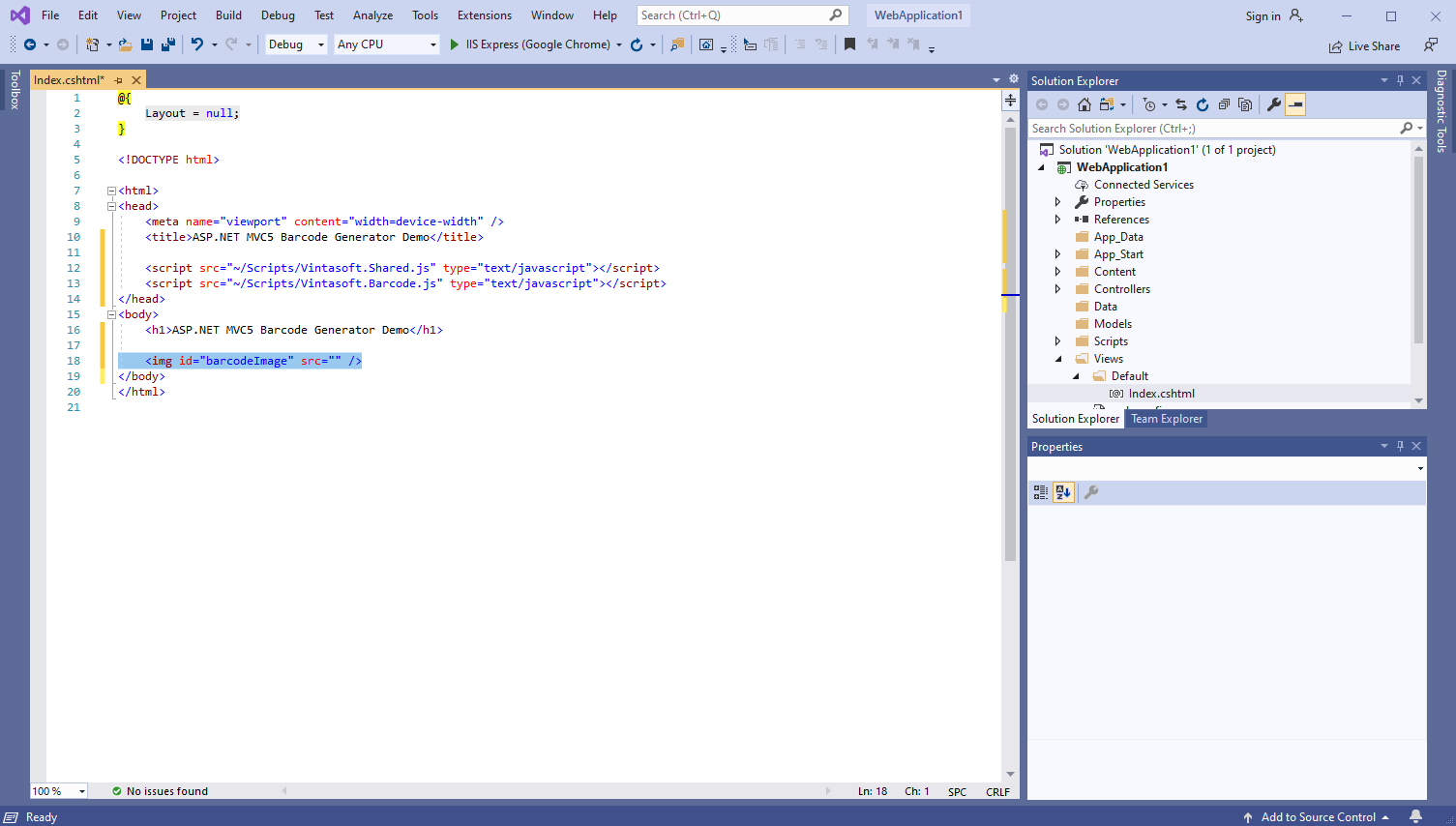 Generate Barcode Image In ASP NET MVC5 Application