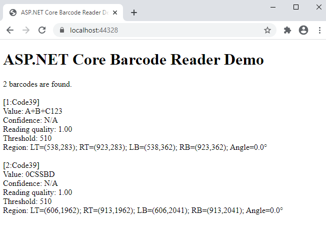 Recognize Barcodes In Image In Aspnet Core Application