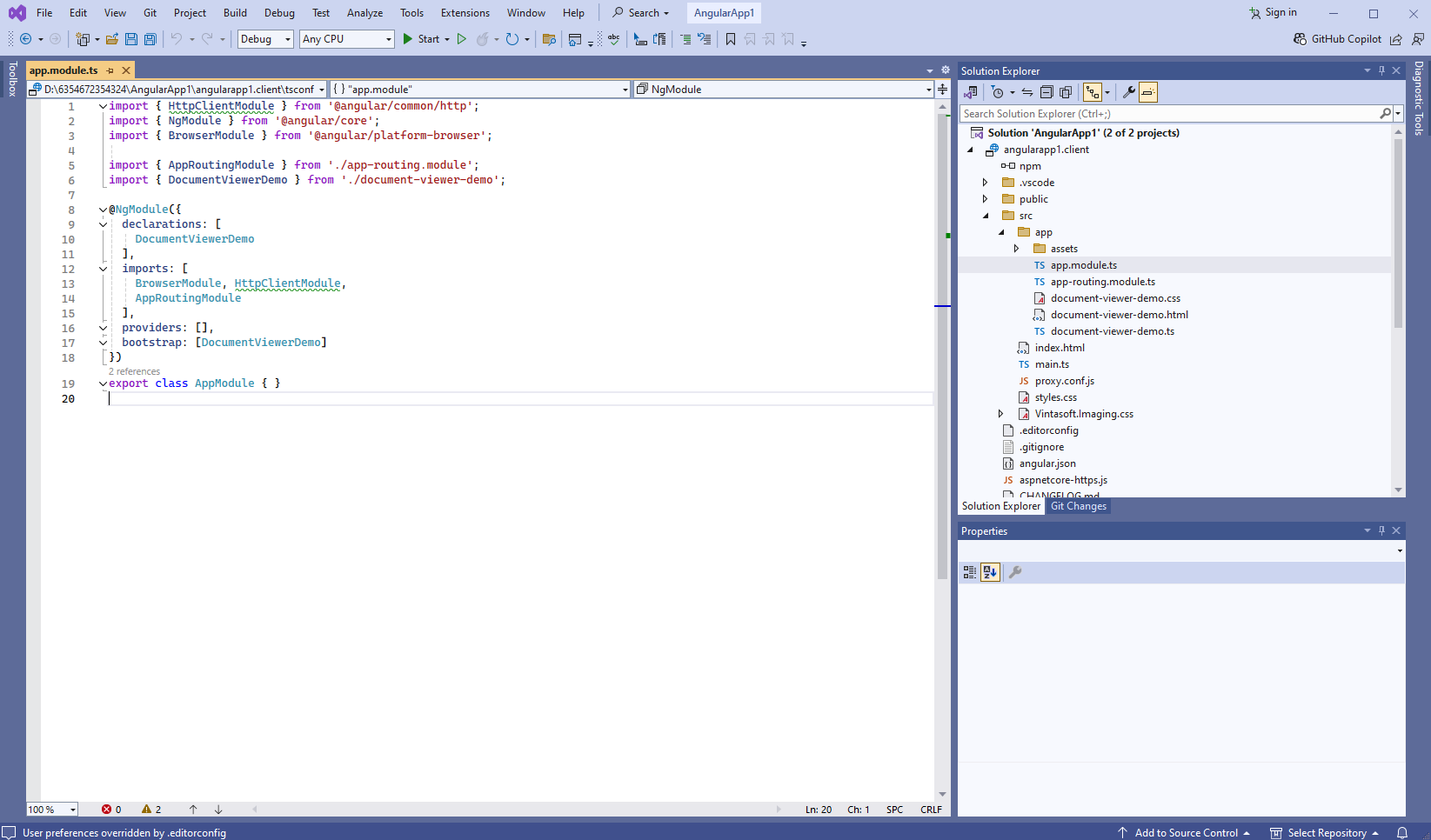 Add Web Document Viewer To An Angular And Aspnet Core Application