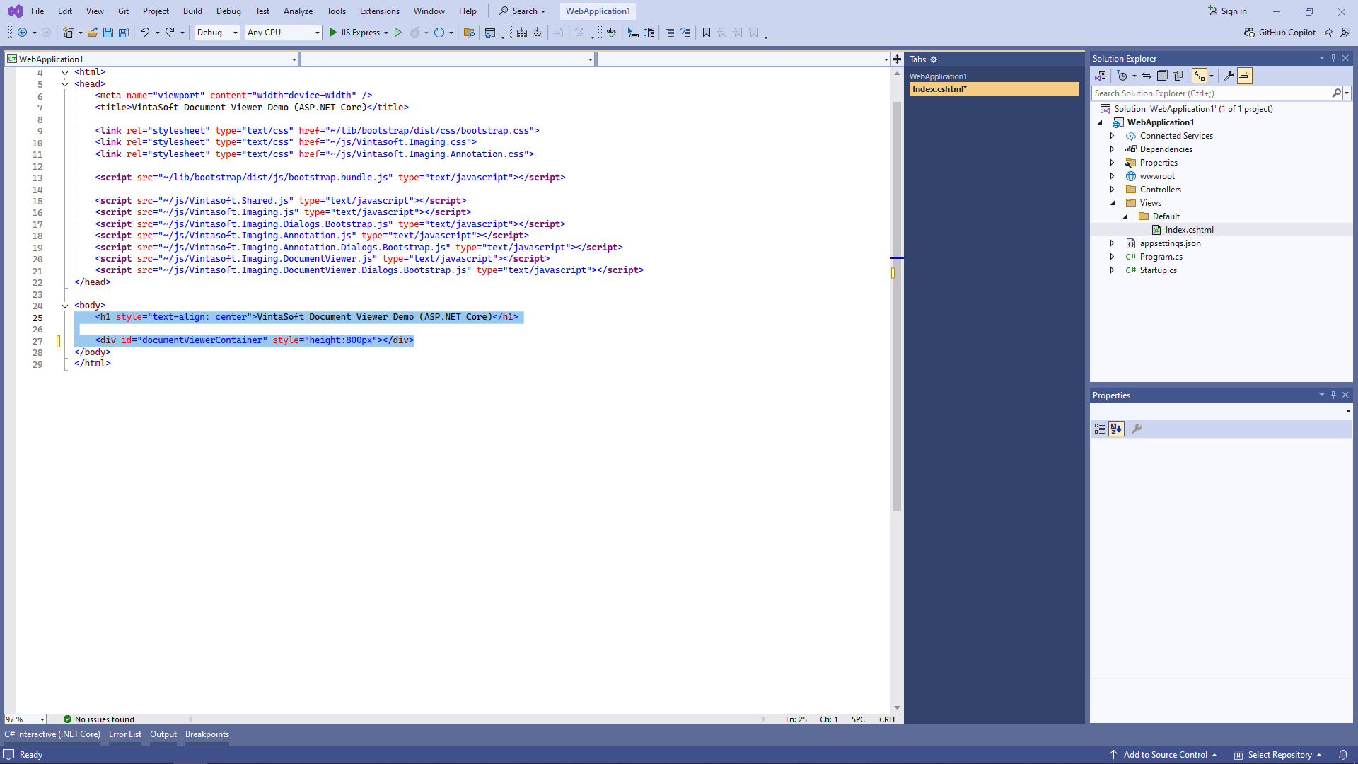 Add Web Document Viewer To An Aspnet Core Application