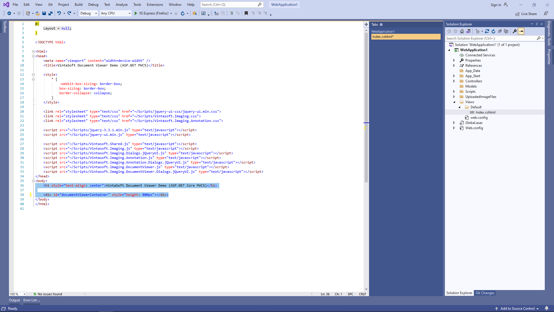 Add Web Document Viewer To An Aspnet Mvc5 Application